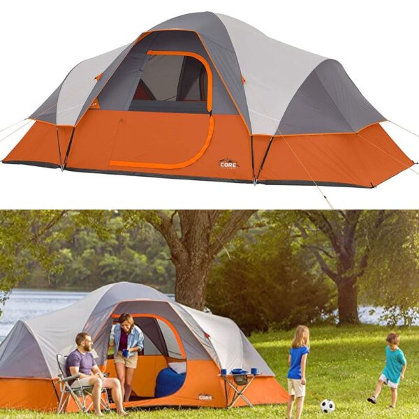 CORE 9-Person Instant Cabin Tent - 14'x9' - Outdoorsi