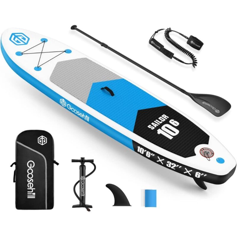 GOOSEHILL Inflatable Stand Up Paddle Board, Premium SUP Package ...
