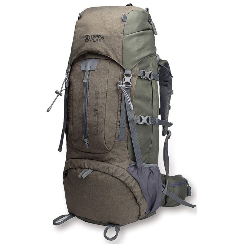 TERRA PEAK Adjustable Hiking Backpack 55L/65L/85L+20L for Men Women w ...