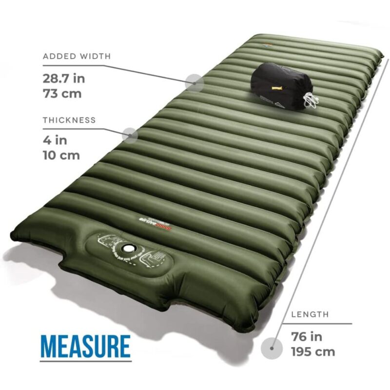 ZOOOBELIVES Extra Thickness, Wide Plus Sleeping Pad w/ Built-in Pump ...