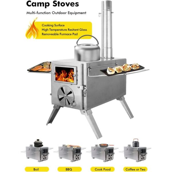 INSTA-FIRE Vesta Self-Powered Camping Indoor/Outdoor Heater & Stove ...